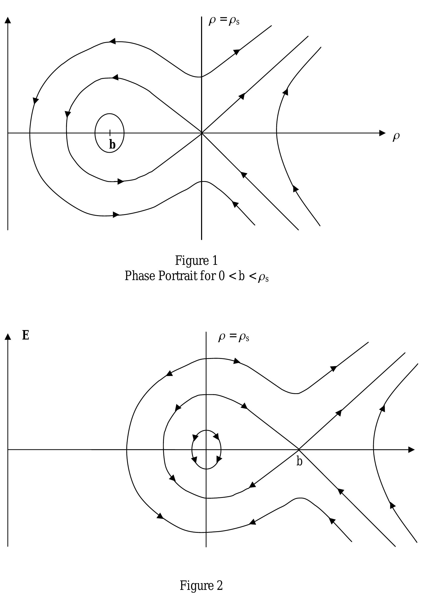 Figure 1 - Transonic shock solutions for a system of