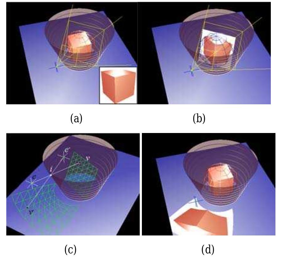 16: different steps of image warping process: image