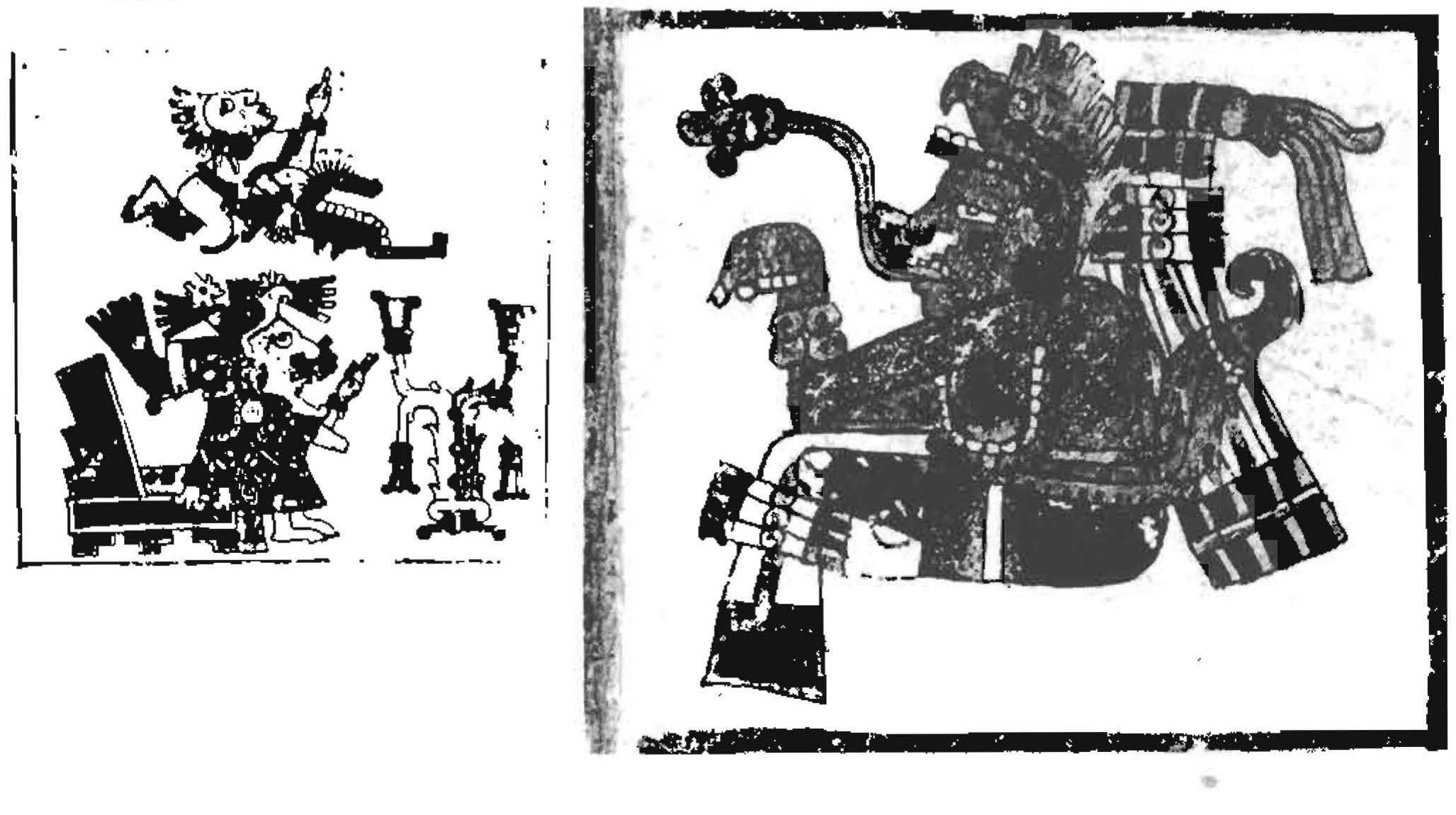 Xochiquetzal as patron of the day flower, codex vaticanus b