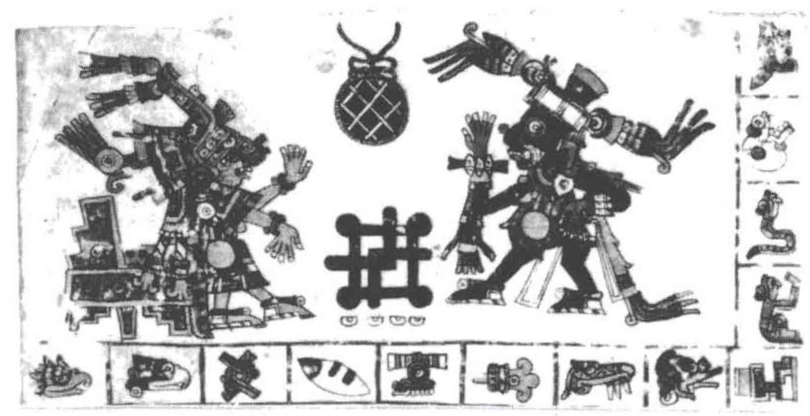 Xochiquetzal as trecena patron, codex borgia 62 (seler