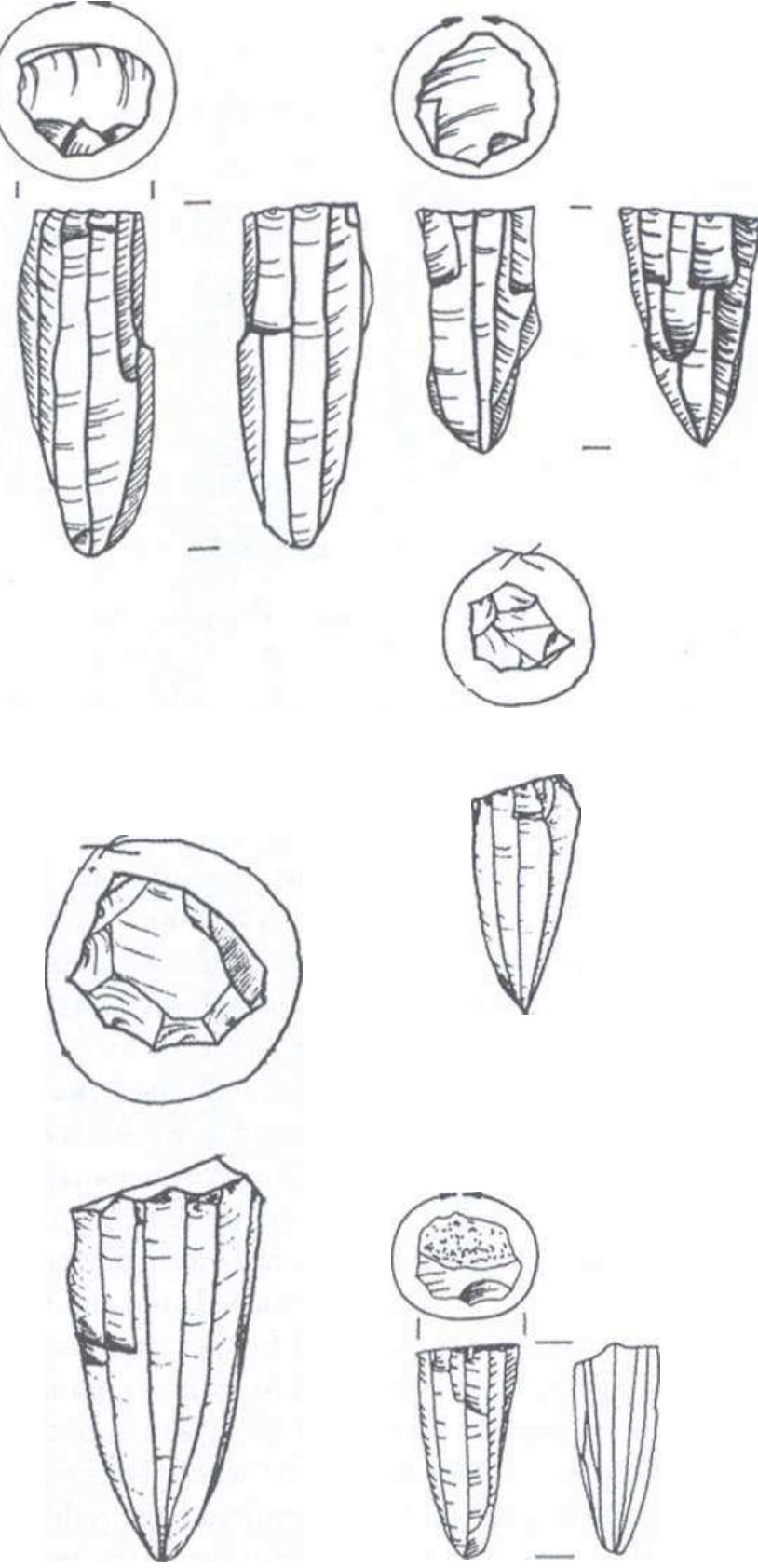 Ayakagytma "ihe site’. the examples of typical bullet-sha-