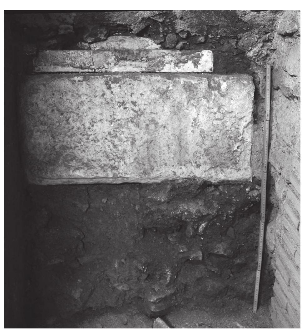 Column base in situ (drawing by author). fig. 20. column
