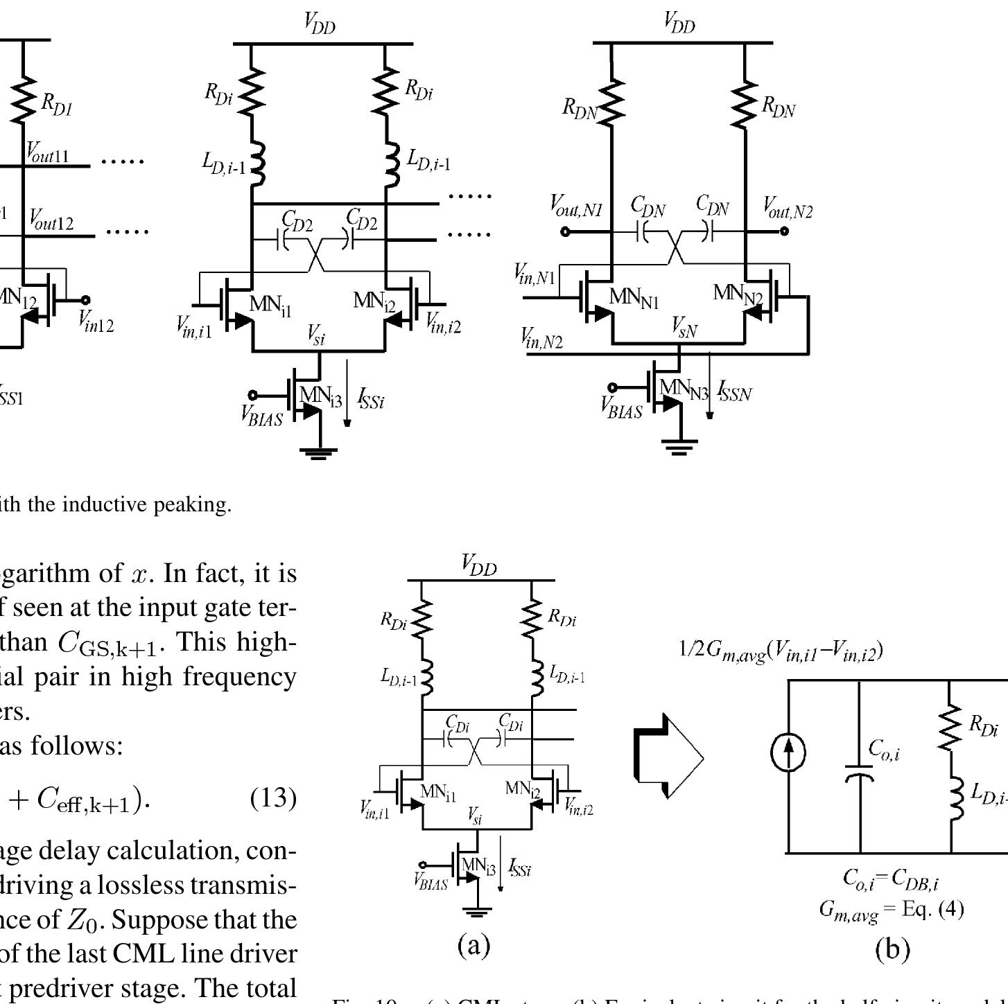 Figure 10 - Design of ultrahigh-speed low-voltage CMOS CML