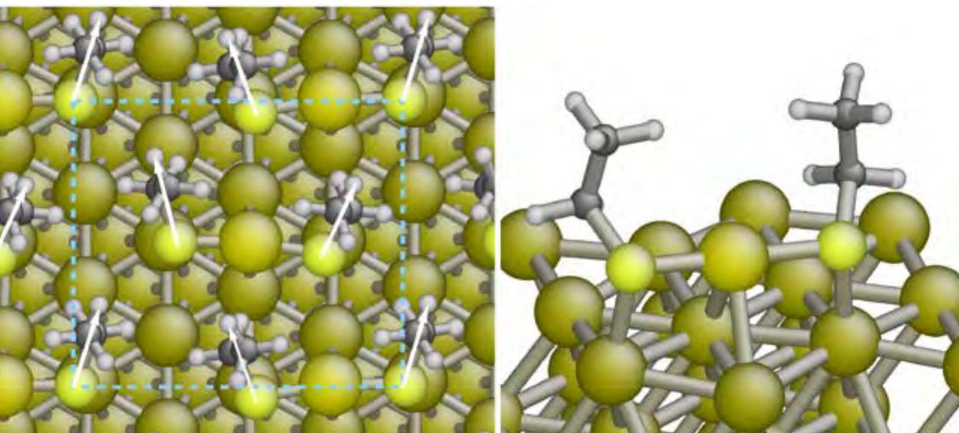 New c(4x2) structure of the ethyl thiol/au(111) sam with