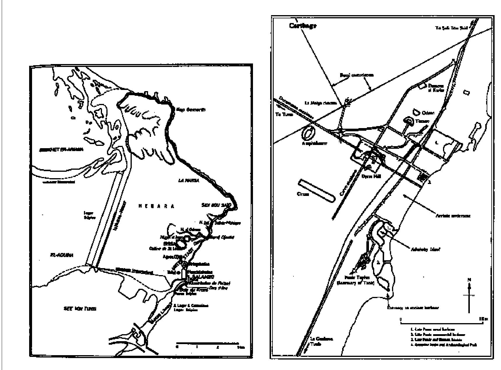 Map 2 map 1 the harbours of carthage (after s$. raven, rome