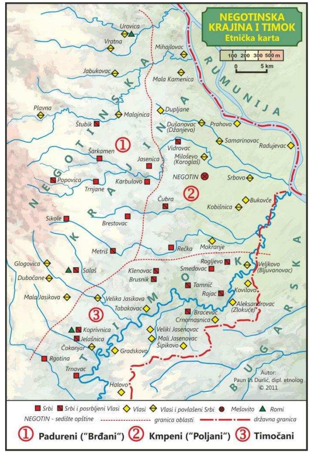 Detailed interactive map of the negotinska krajina and timok