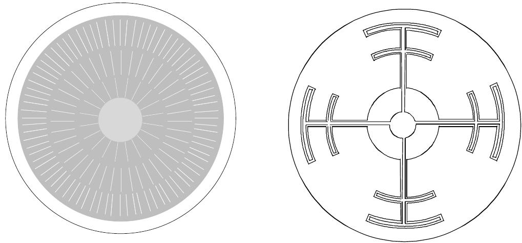 9 ‘top view of typical interdigitated gate-cathode patterns