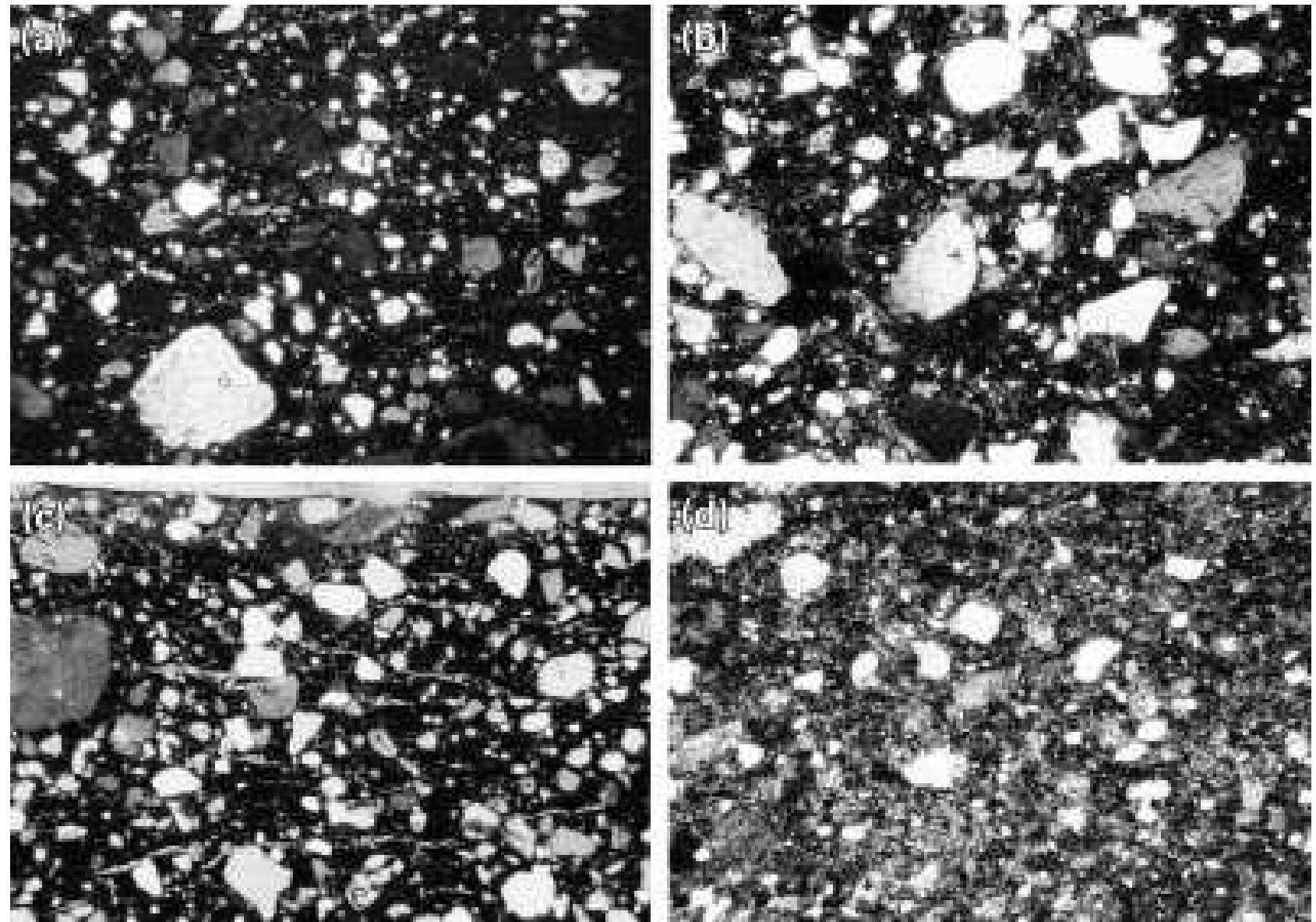 Thin sections of sherd samples from study i. all