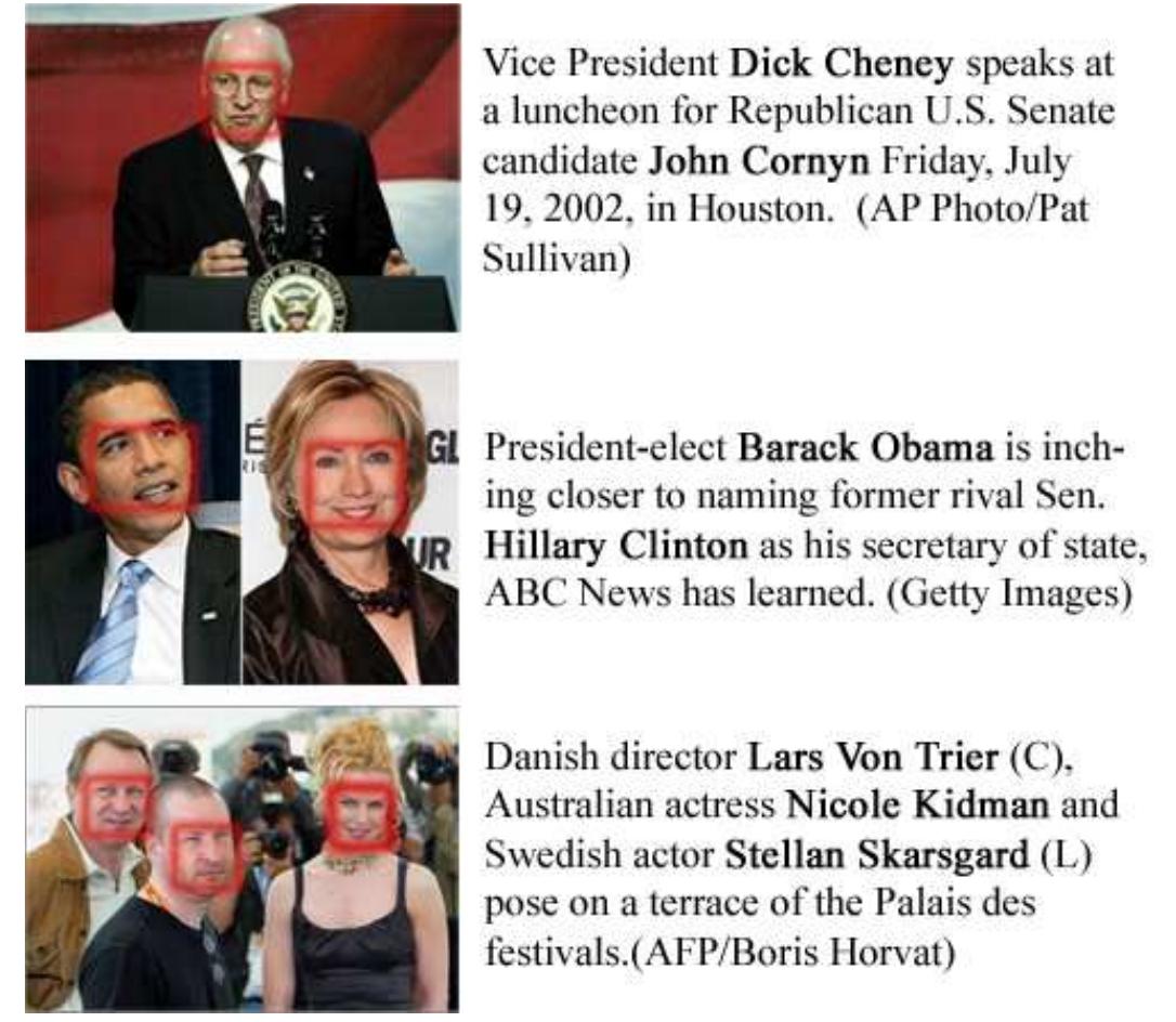 Examples of stories each composed of an image and associated