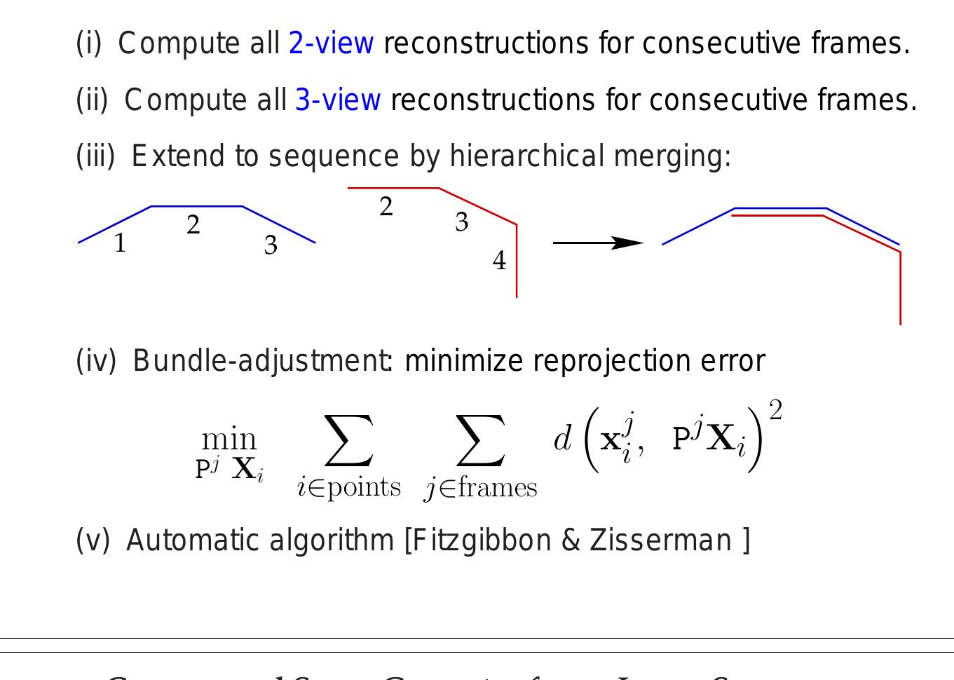 Figure 53 - Multiple view geometry in computer vision