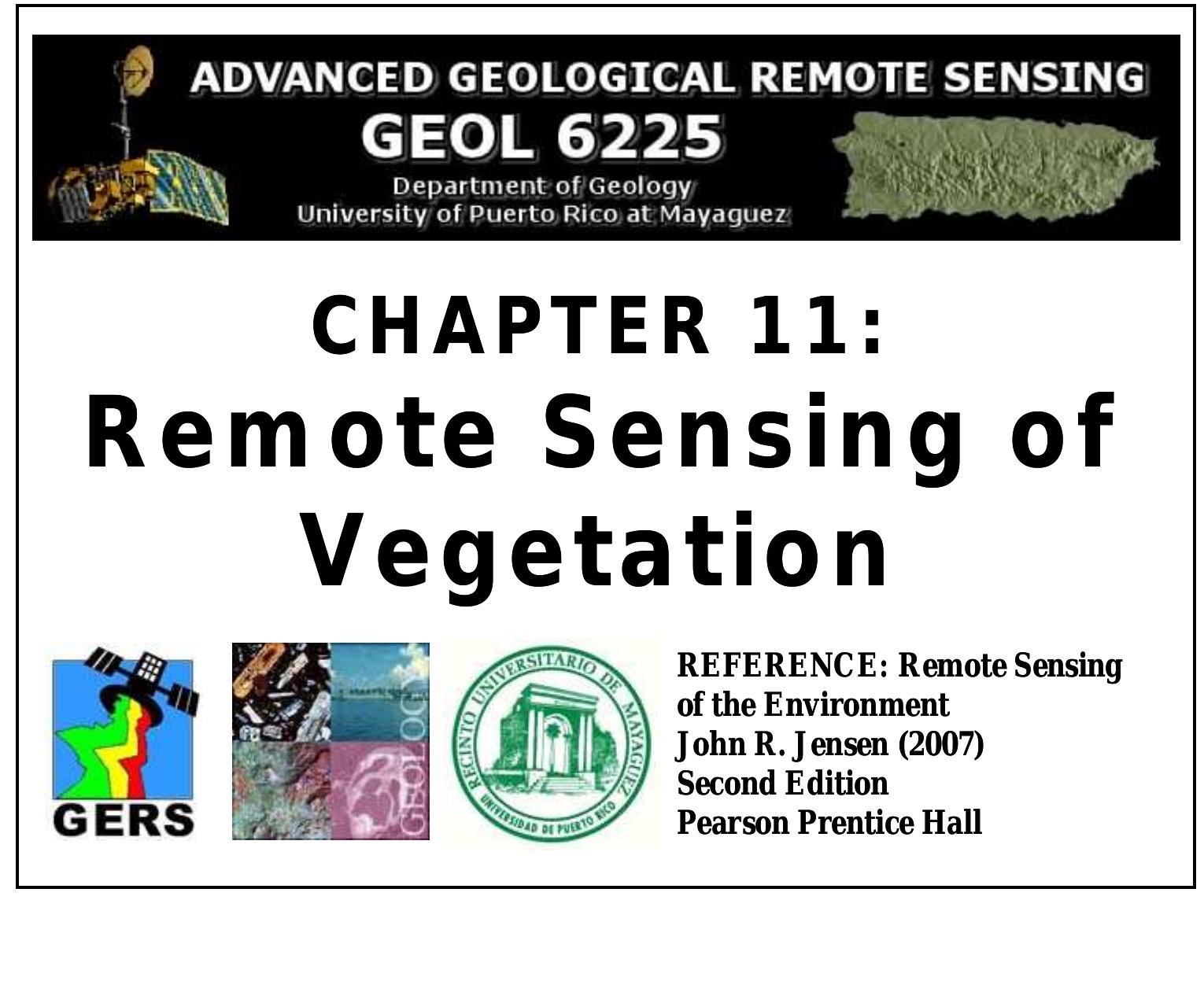 (PDF) Remote Sensing of the Environment: An Earth Resource Perspective 2/e