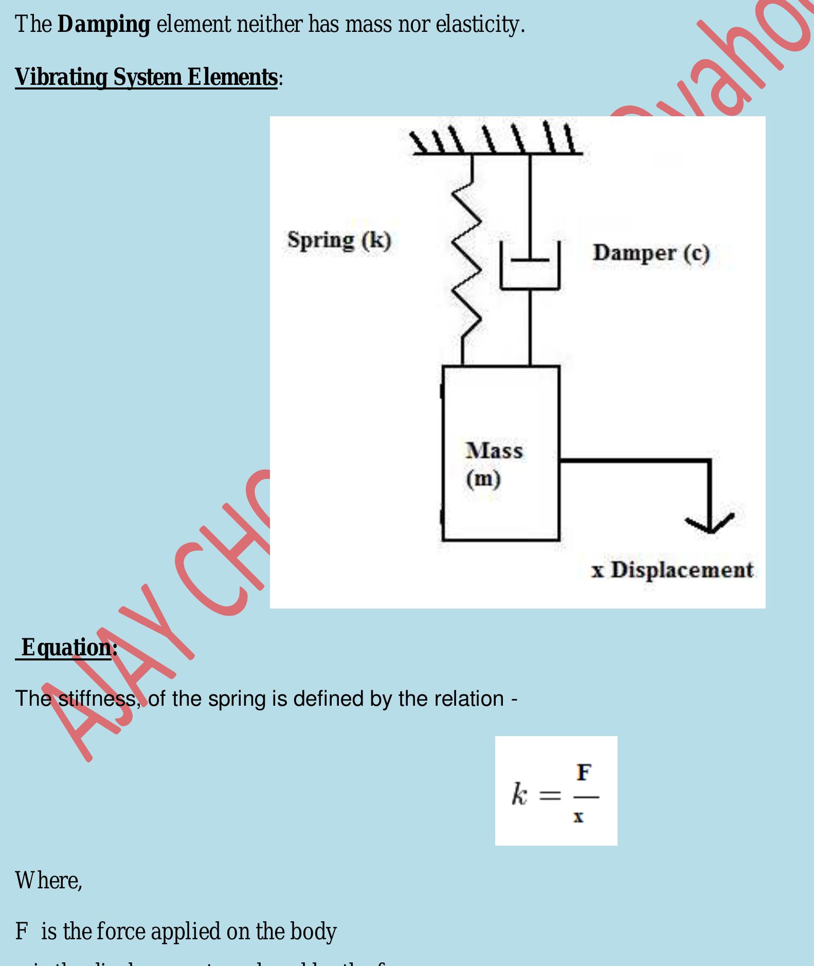 (PDF) Vibration Notes/Lecture