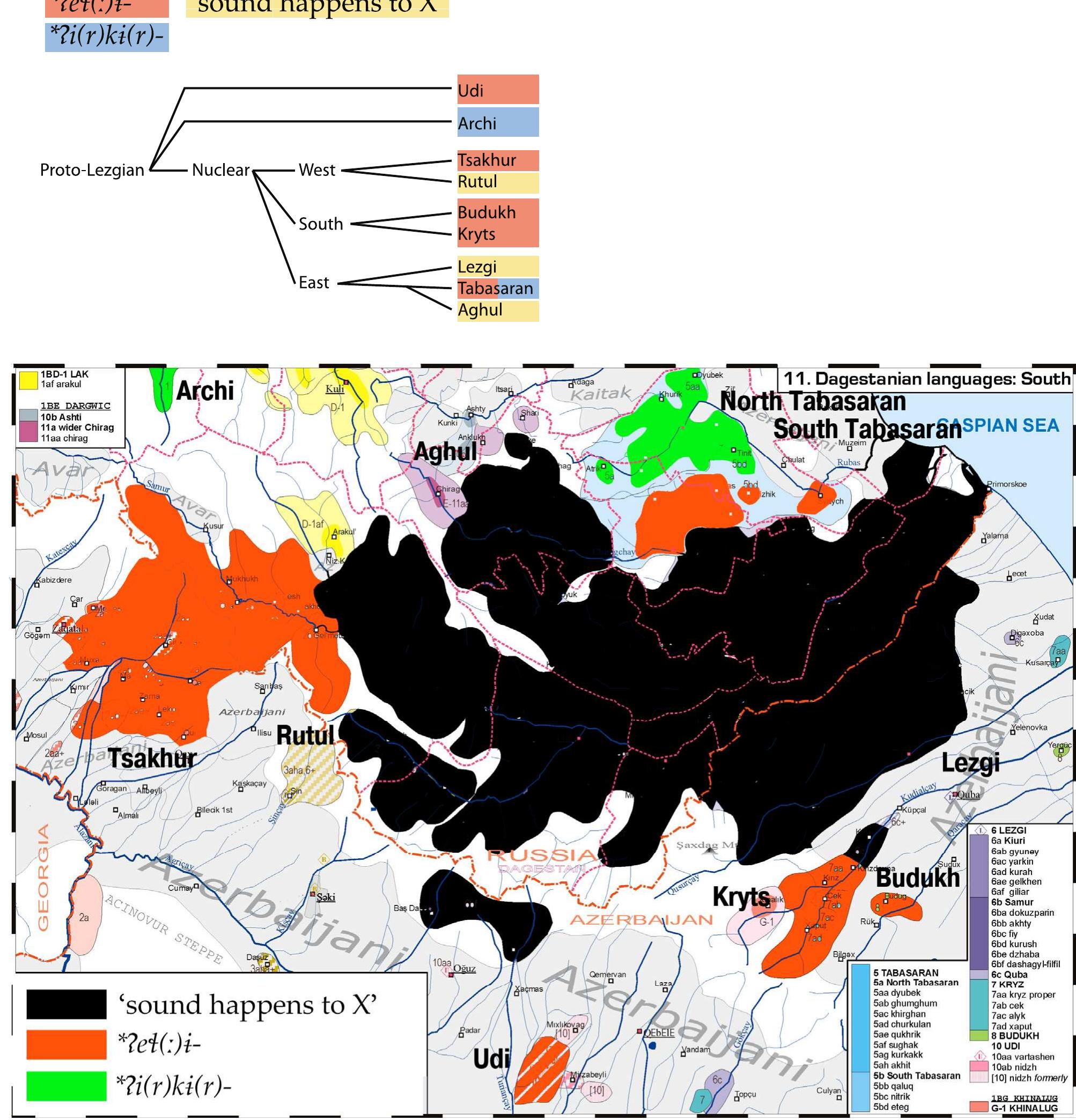 The southern dialect of tabasaran. the latter one,