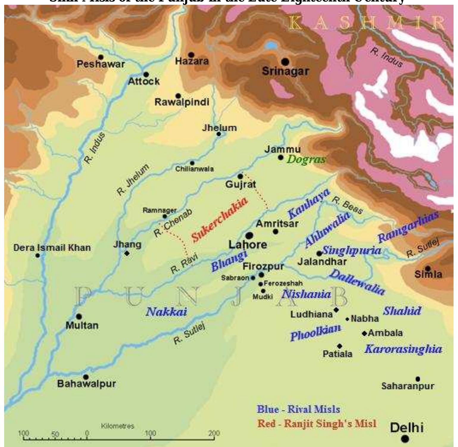 Produced by navin kumar, adapted from "sikh misls of the