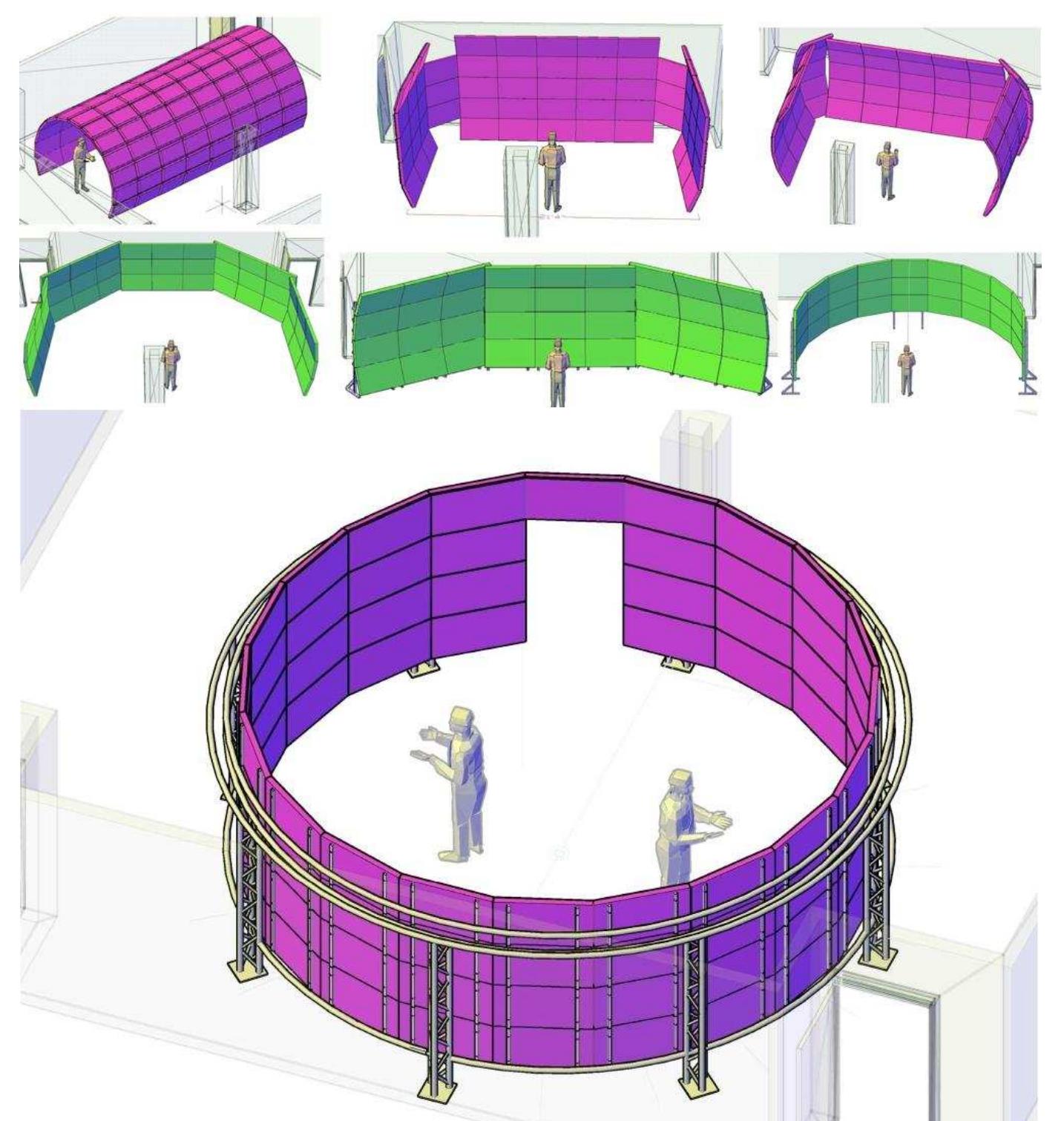 Top: possible designs for cav e2. the top designs use