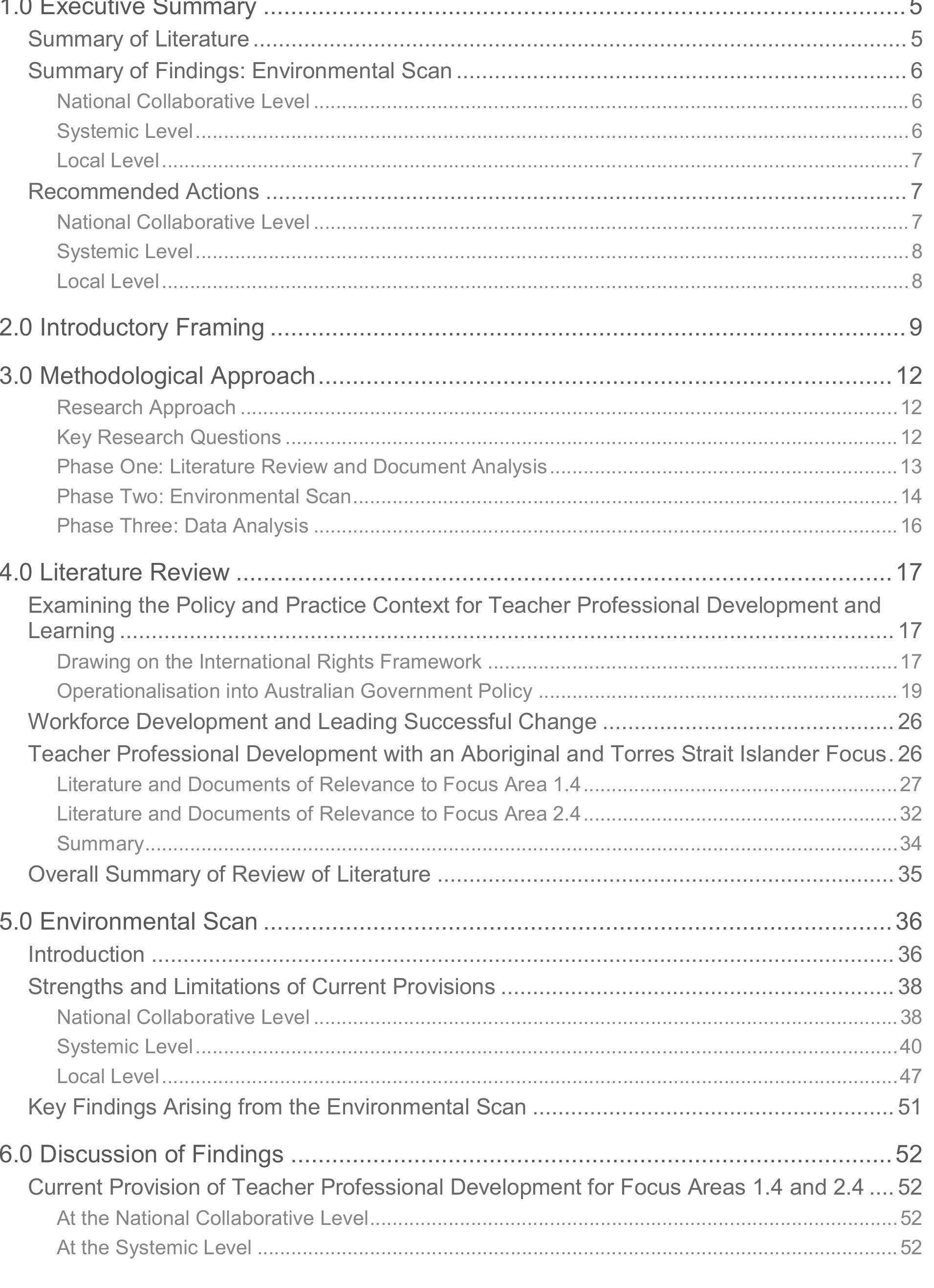 Table 1 - National Professional Standards for Teachers