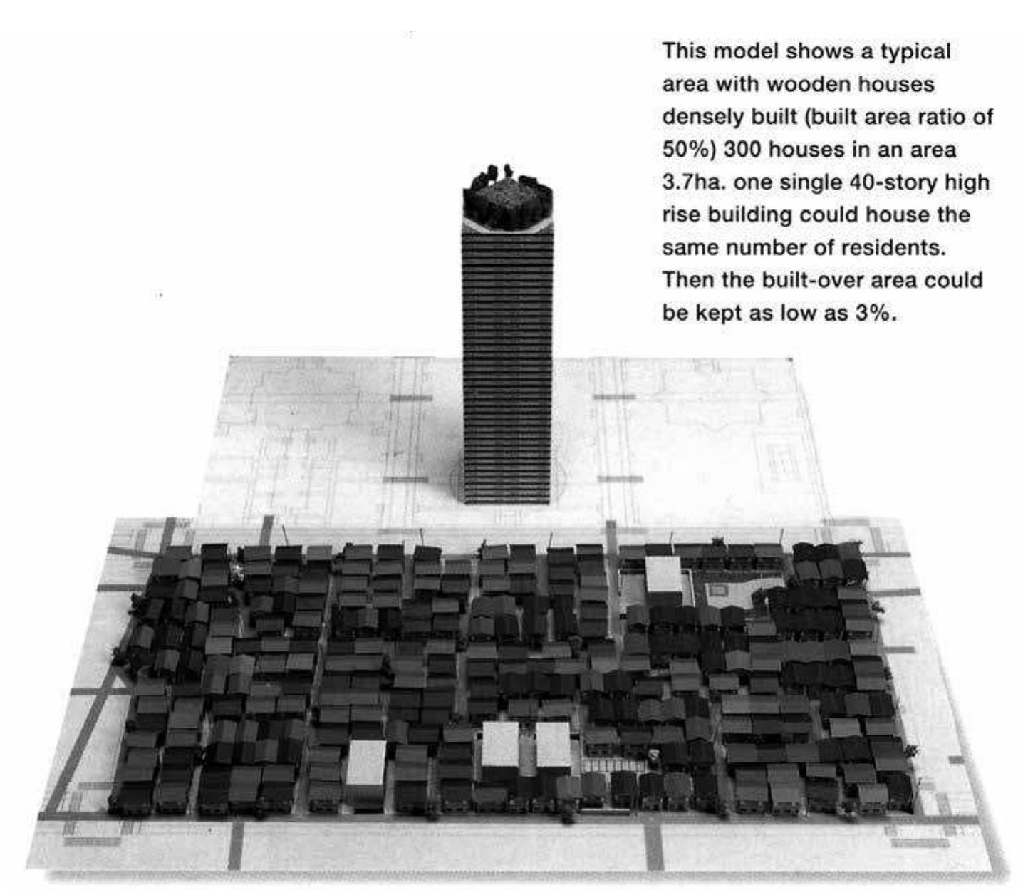 Lecorbusier's modernist logic of the "tower in the park"