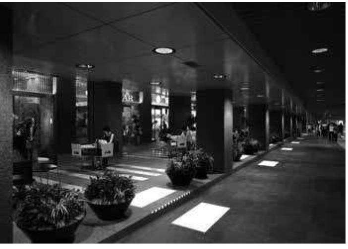 Underground plaza at the northeastern corner of odori