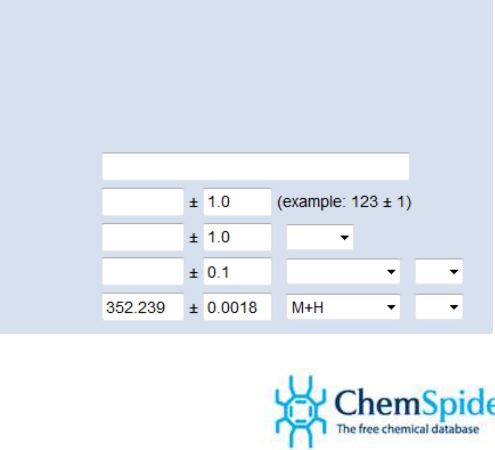 Figure 10 - ChemSpider – The Free Chemistry Database for the