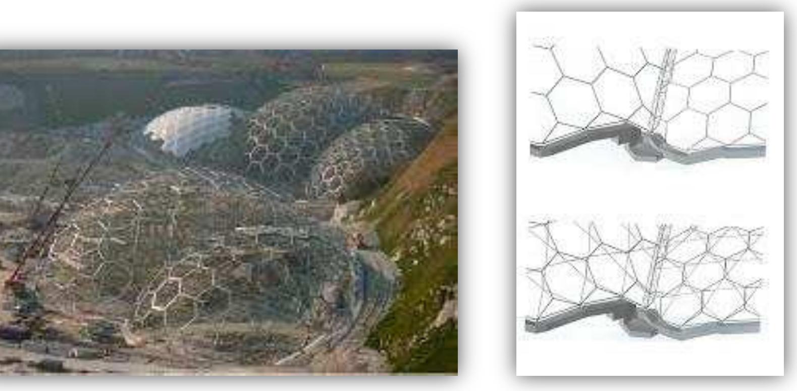 Basic form and structural form superimposed over dtm