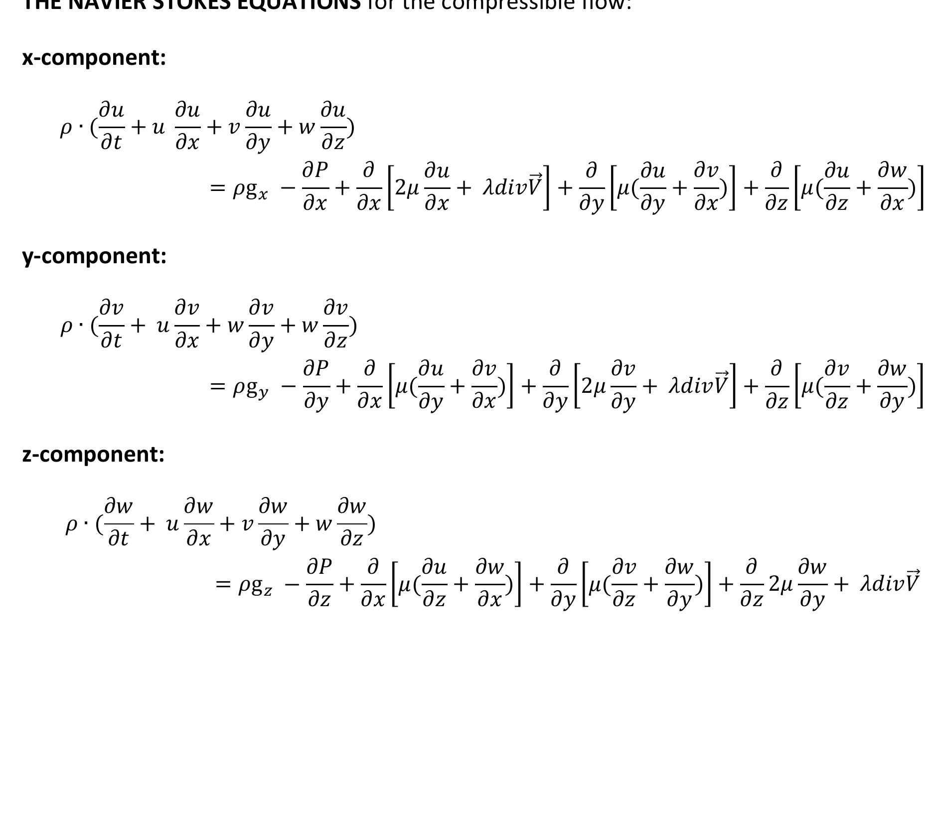 Figure 4 - from Navier-Stokes Equation