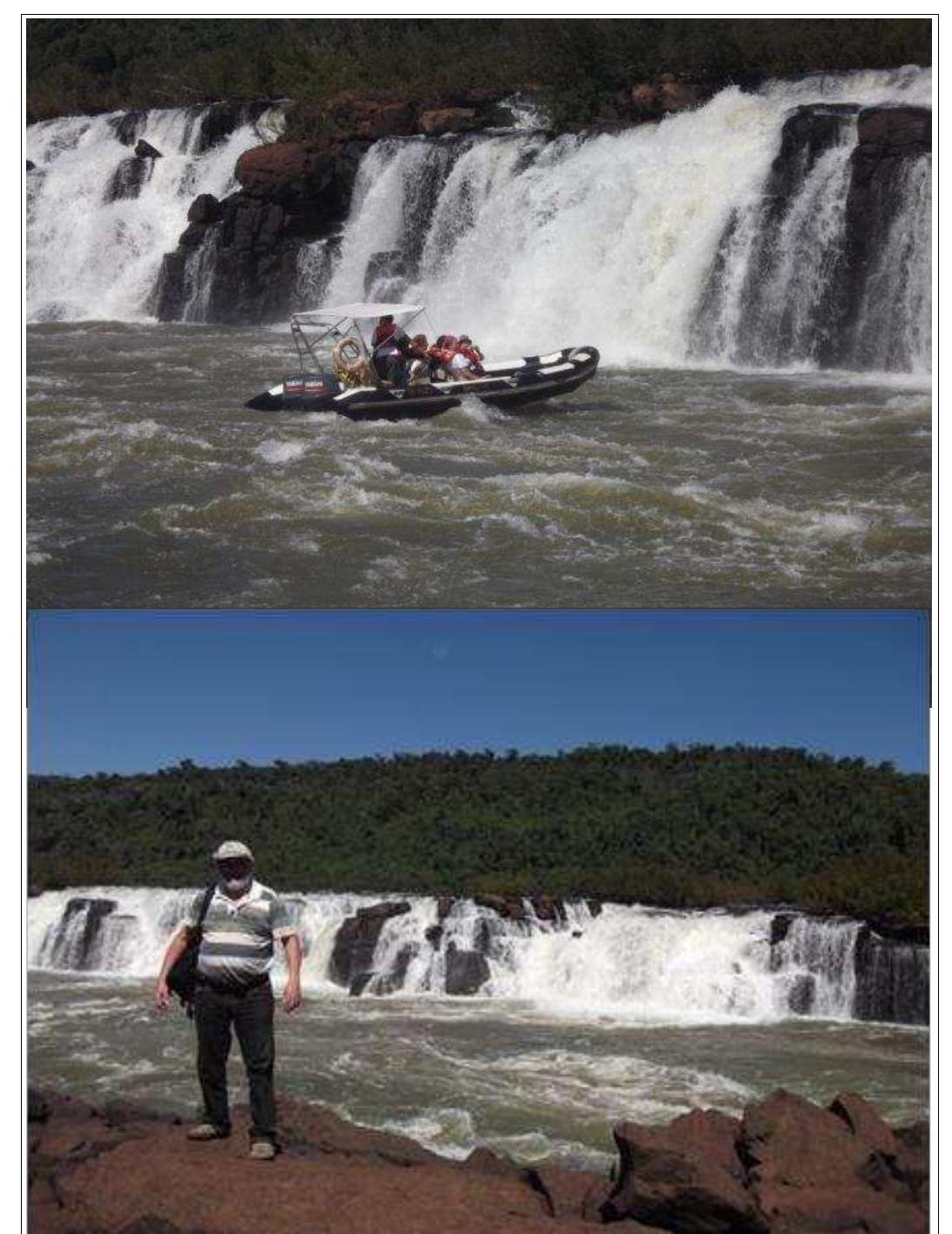 Aspects of the field visit to the y ucuma waterfalls.