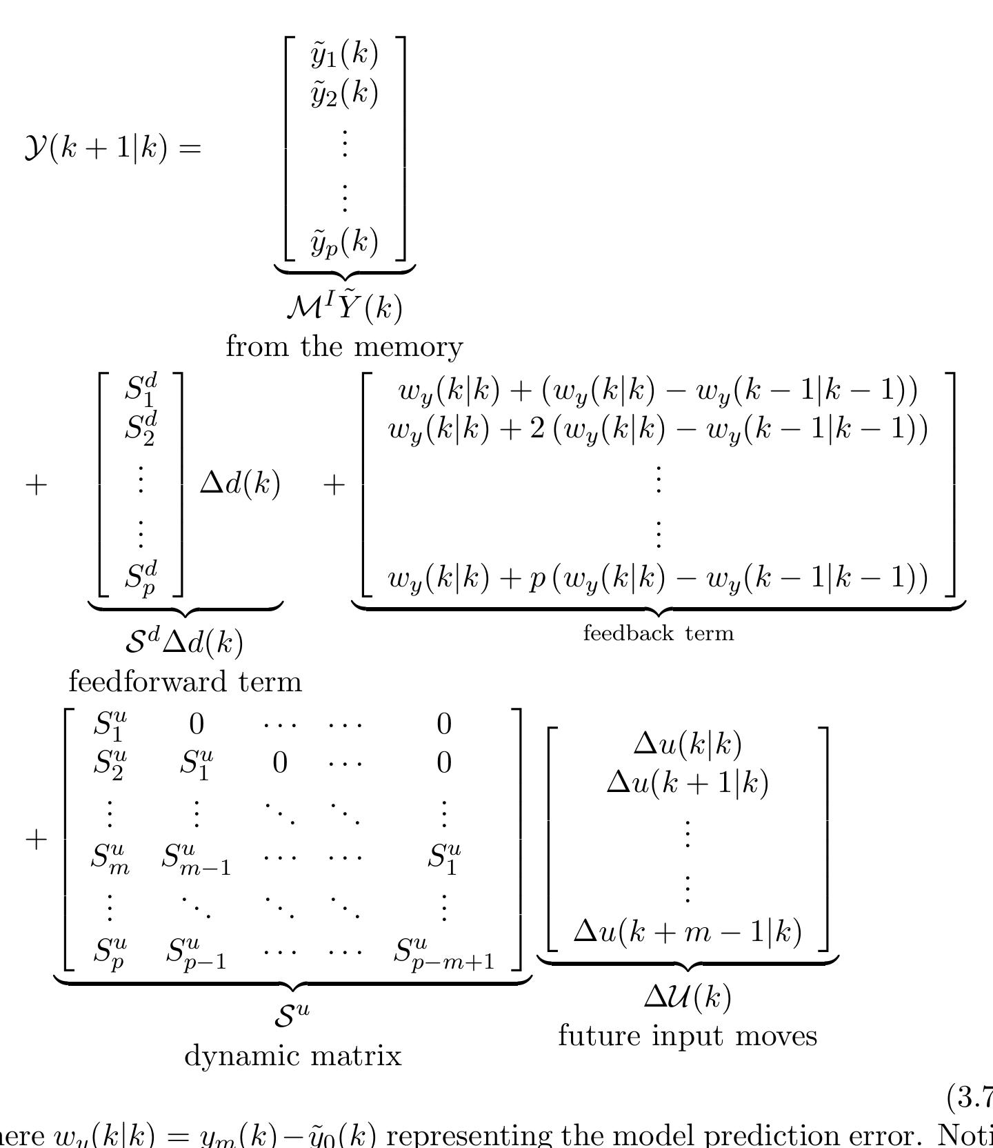 One important difference in forming the prediction equation