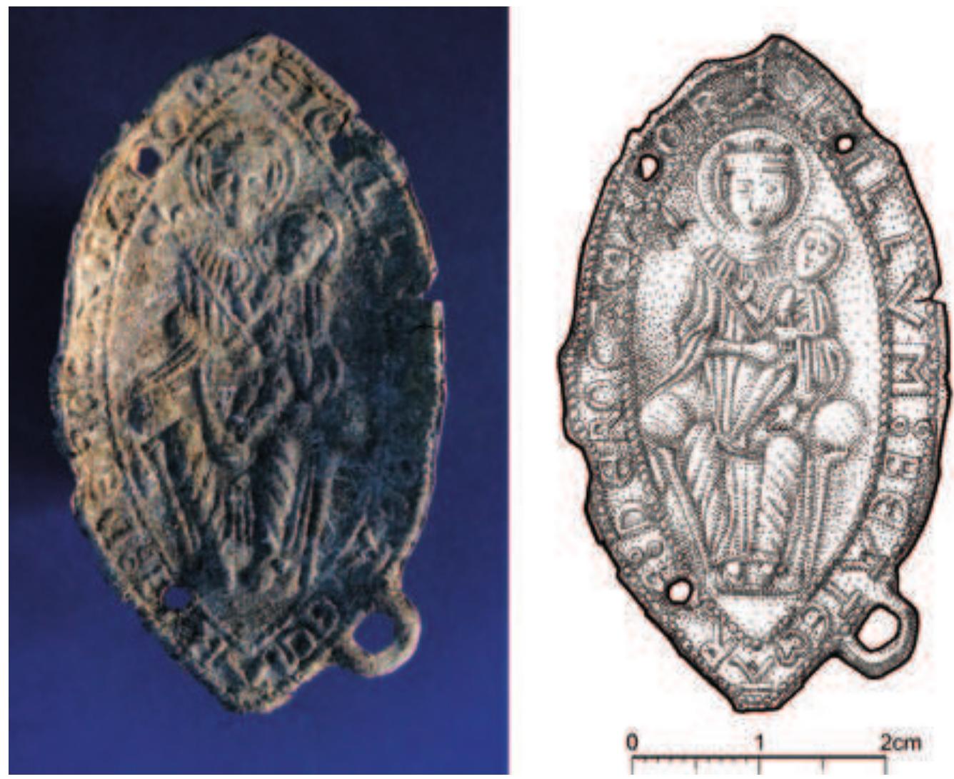 Pilgrim badge of st. mary of rocamadour (drawing b.-h.