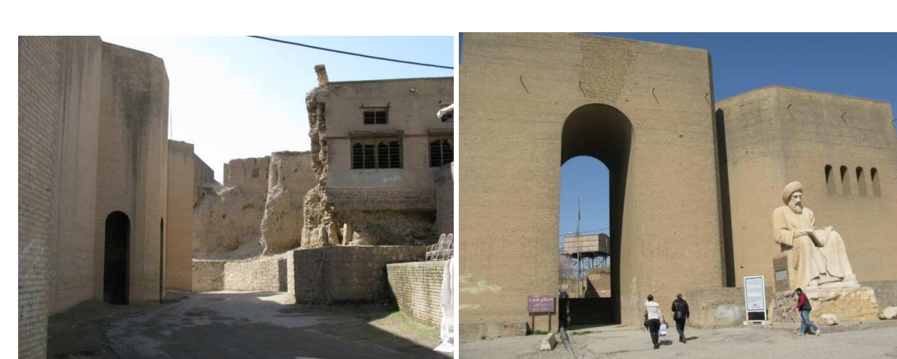 The new gate of erbil citadel build in 1980 after