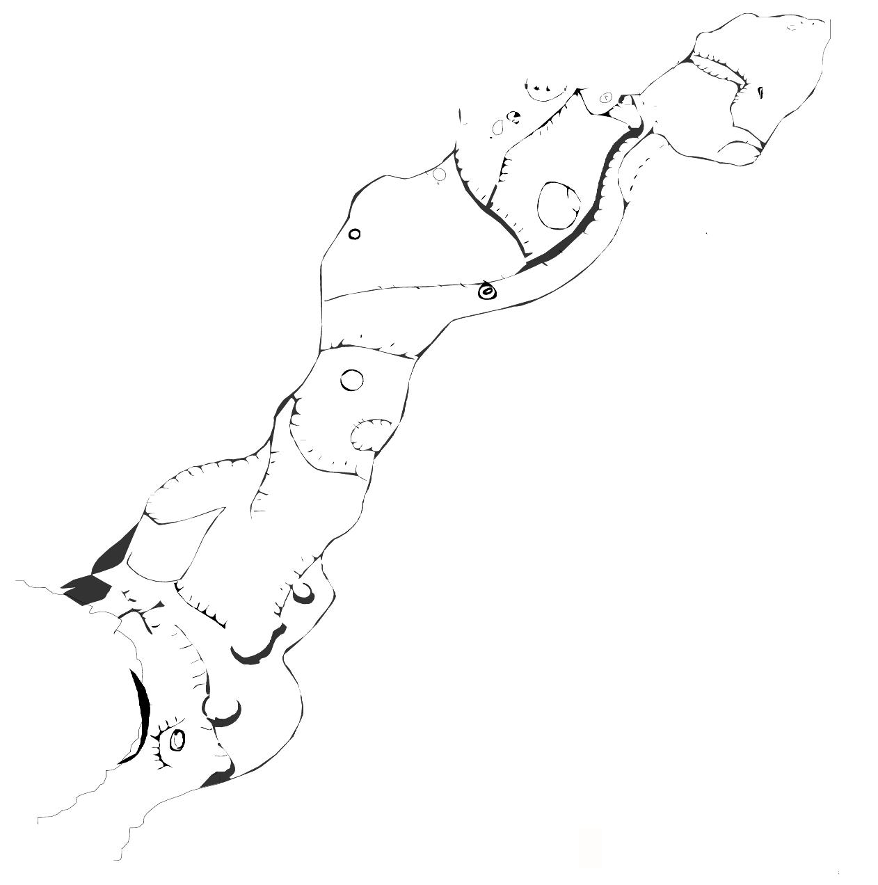4. original sketch map of upper burial chamber by gibbs and