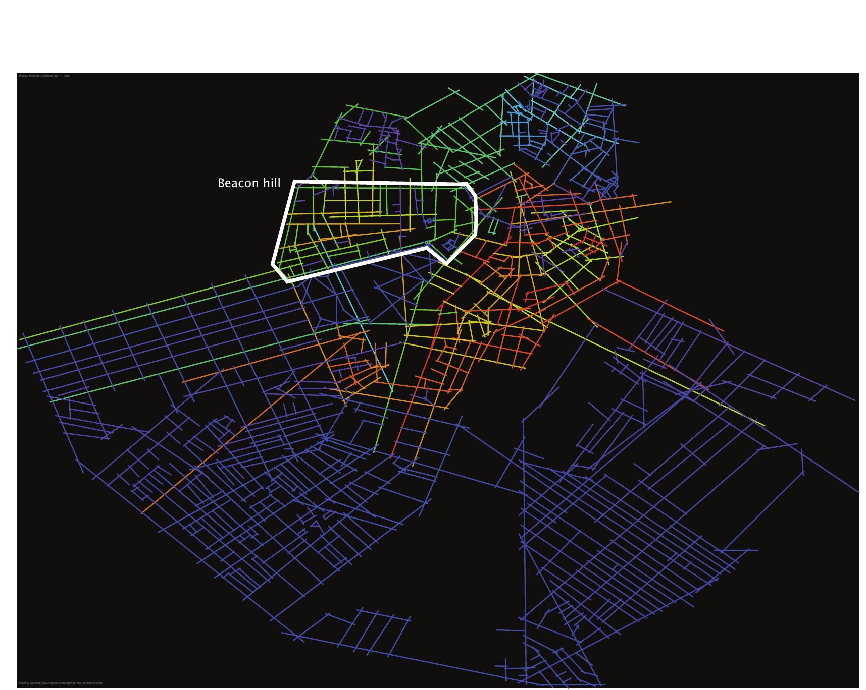 9 point synergy map v180 radius 4: infinity map of boston