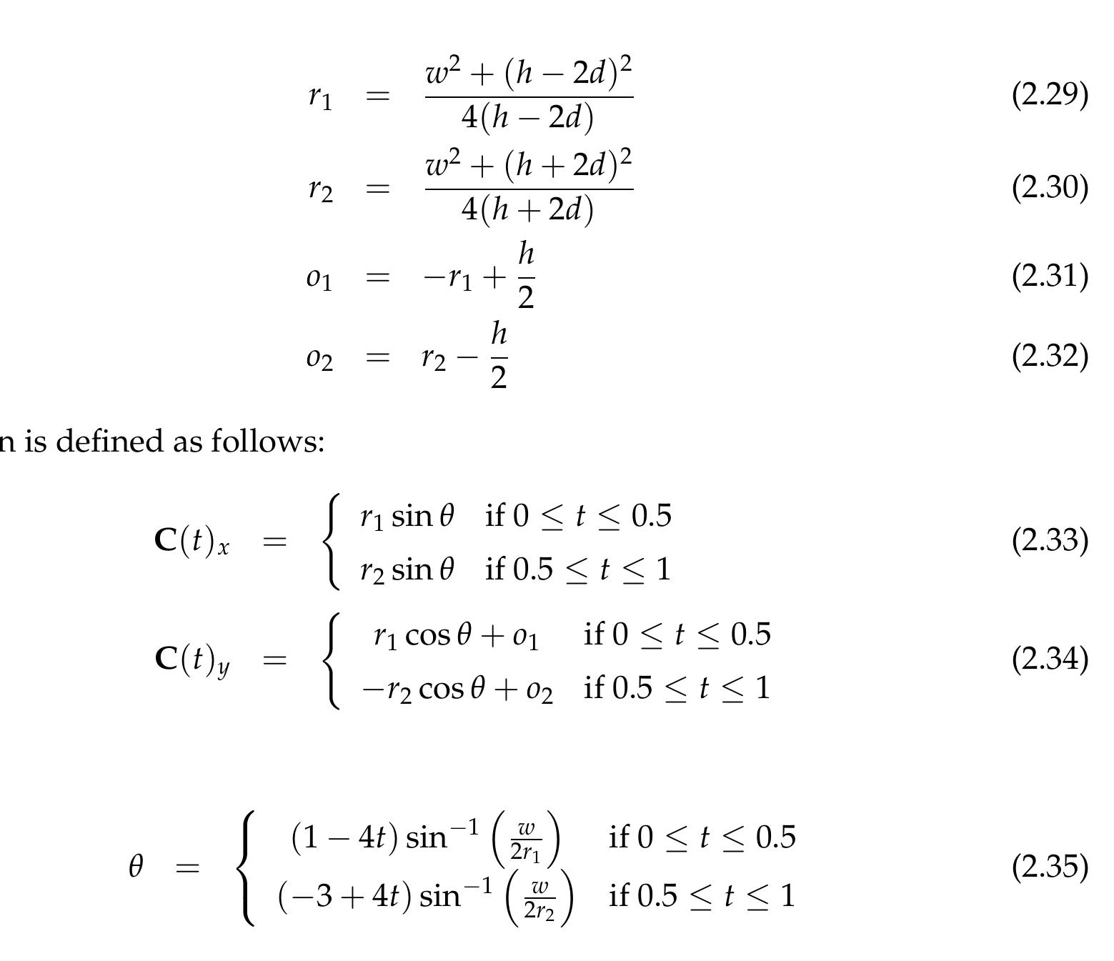 [wo typical lenticular cross-sections are shown in figure