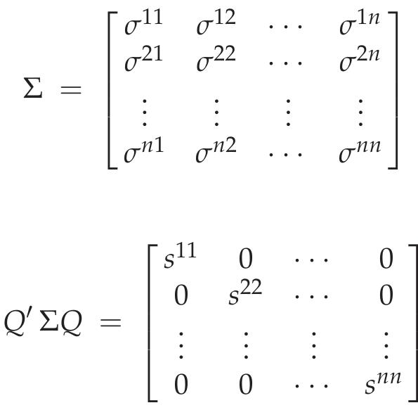 Consider the implication of theorem 22. given a matrix &, we