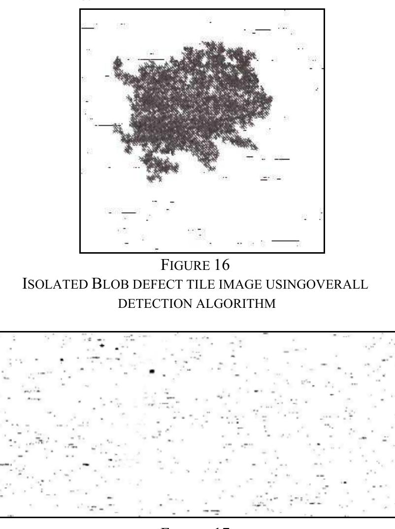Isolated pin-hole defect tile image using overall detection