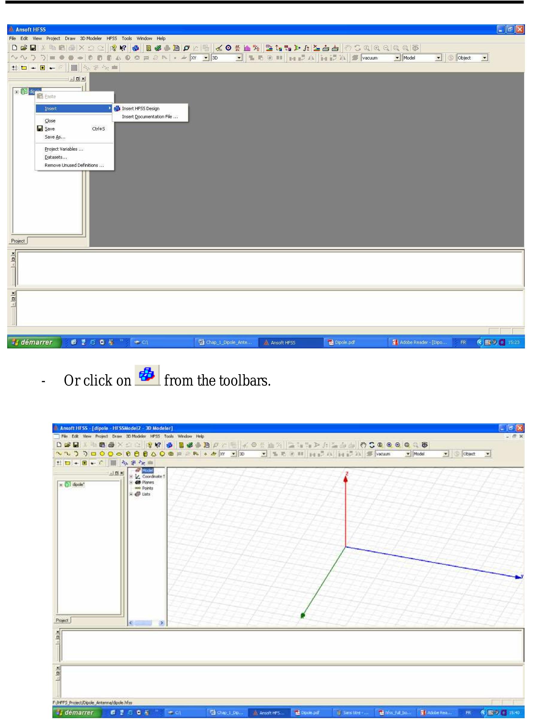 Figure 4 - High Frequency Structure Simulator (HFSS)