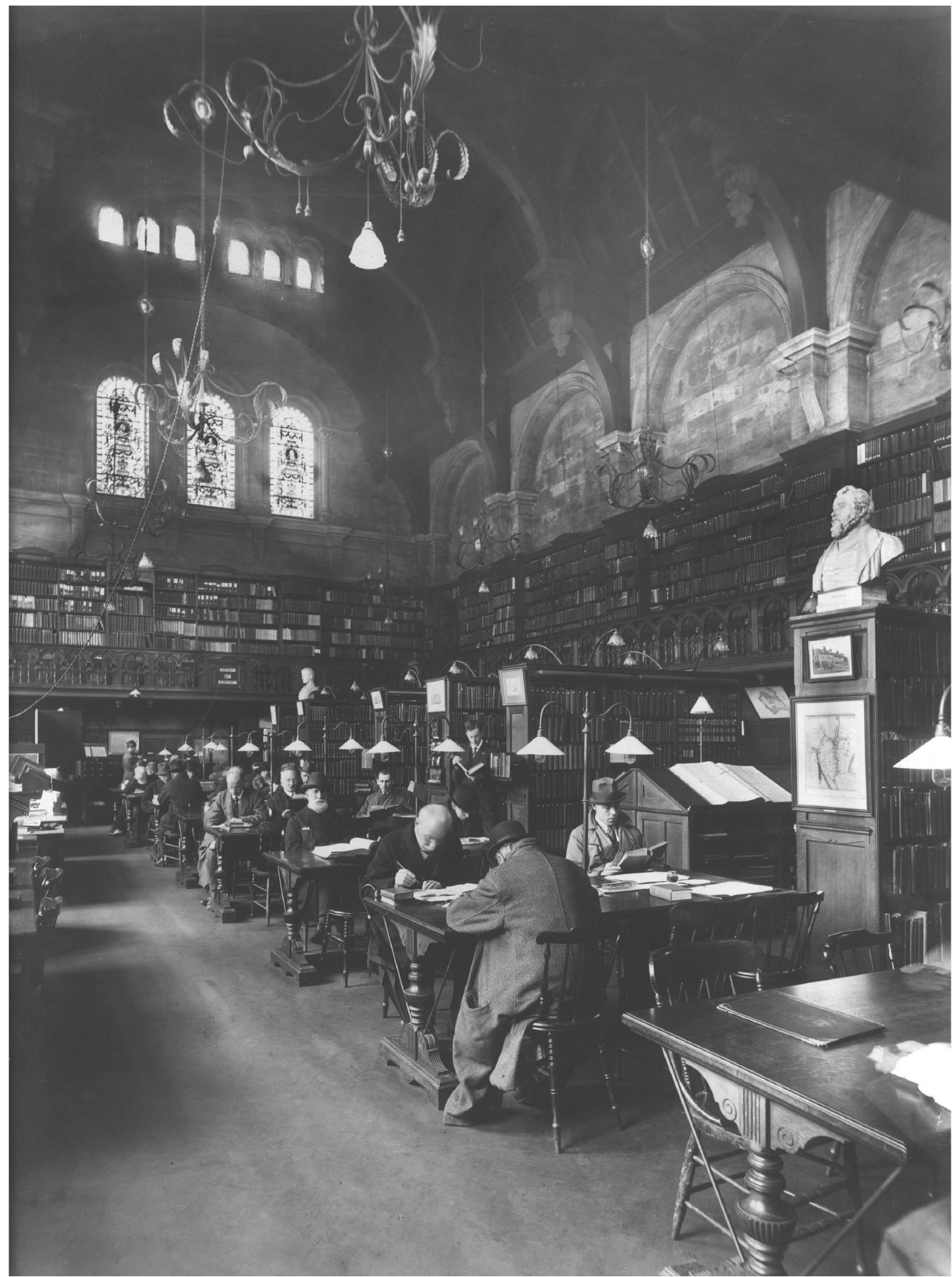 Croydon library reading room where the surrey survey was