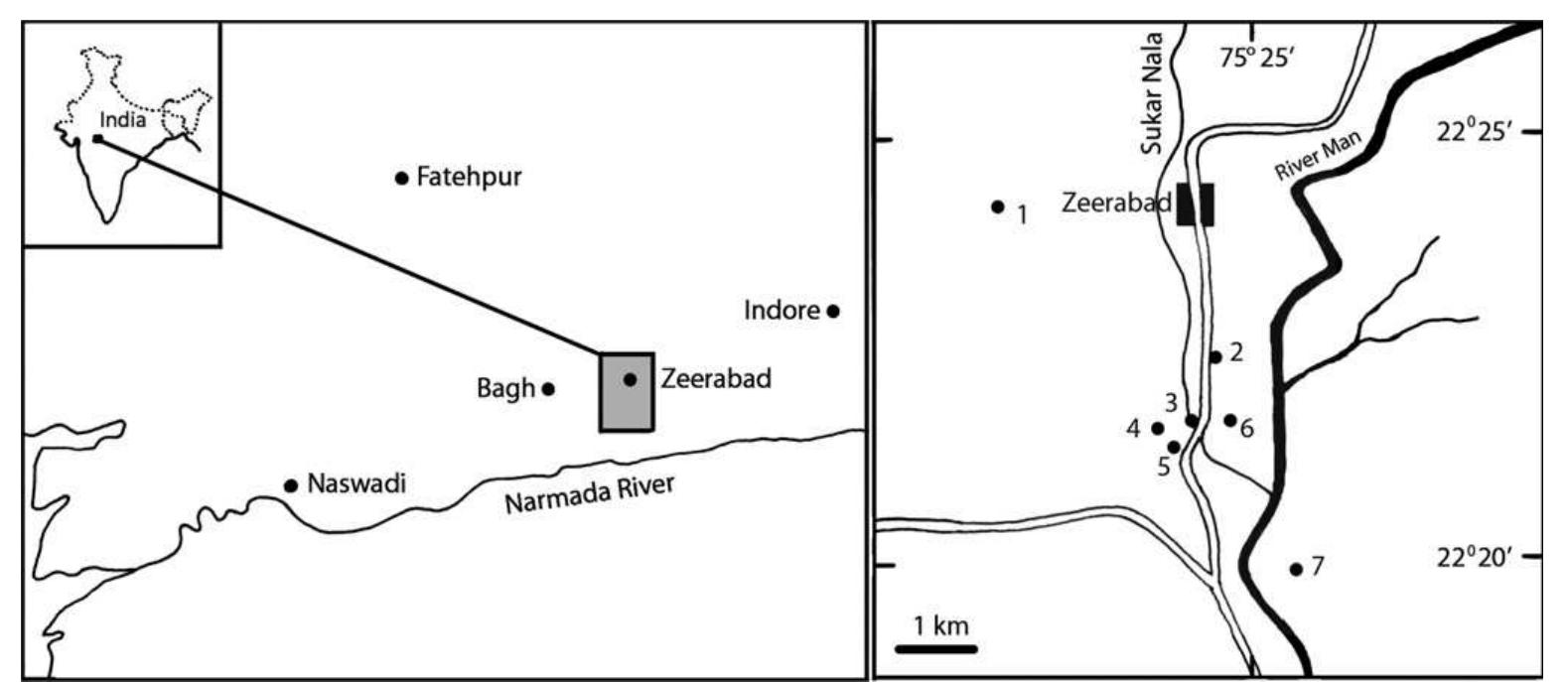 Map showing the location of the study area and the principal