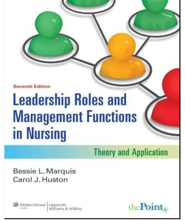 (PDF) Leadership roles and management functions in nursing: Theory and ...