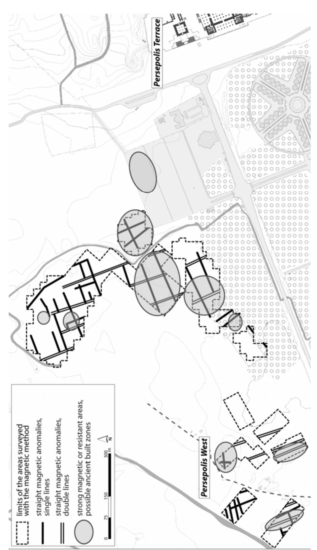 Interpretation sketch map of the results of the magnetic