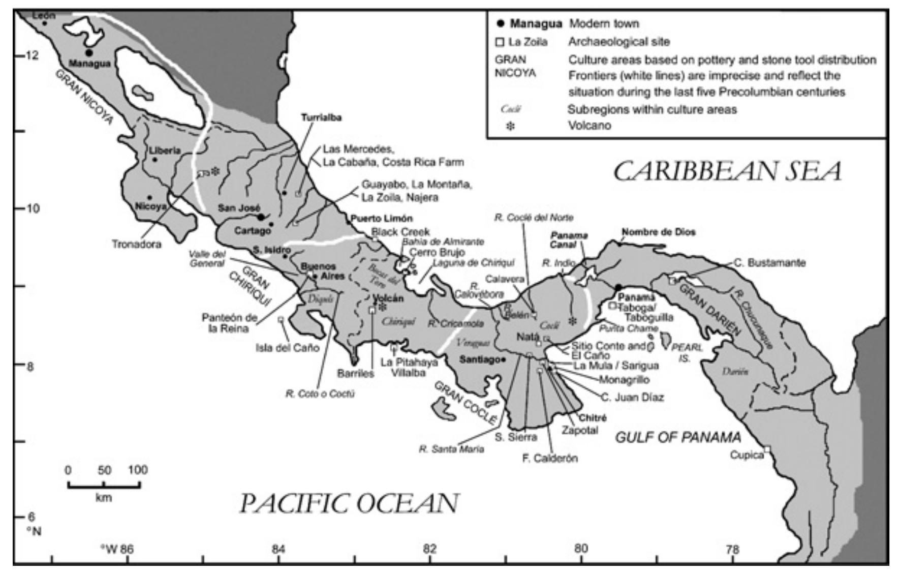 Geographic locations of local cultural areas and