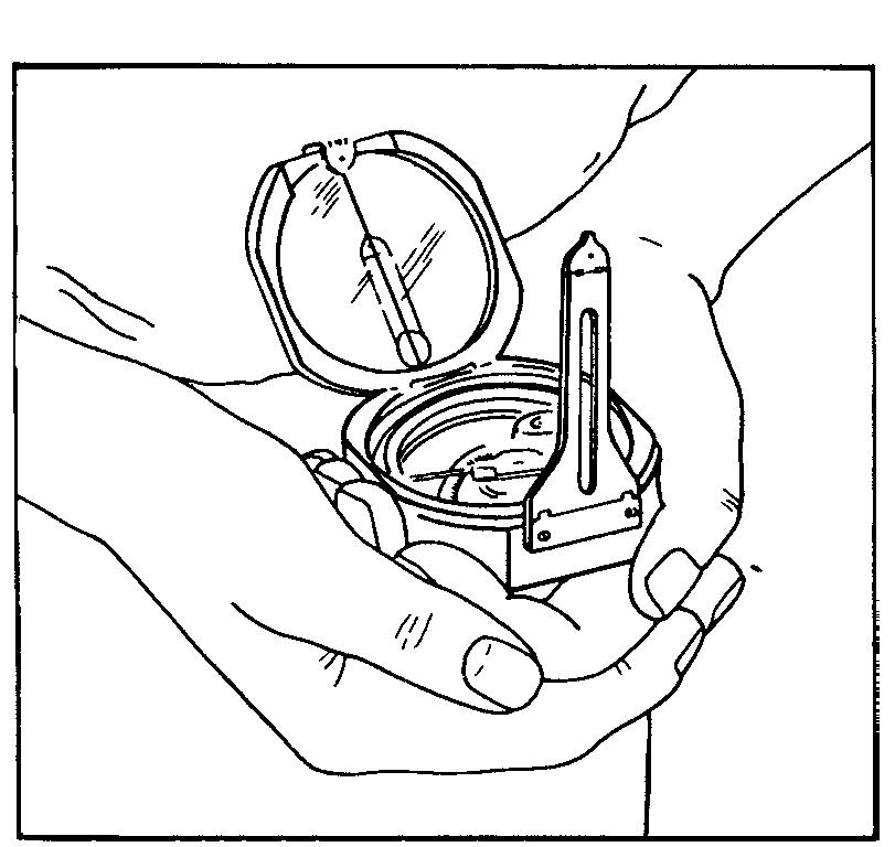 5 the recommended way to use a brunton compass when taking a