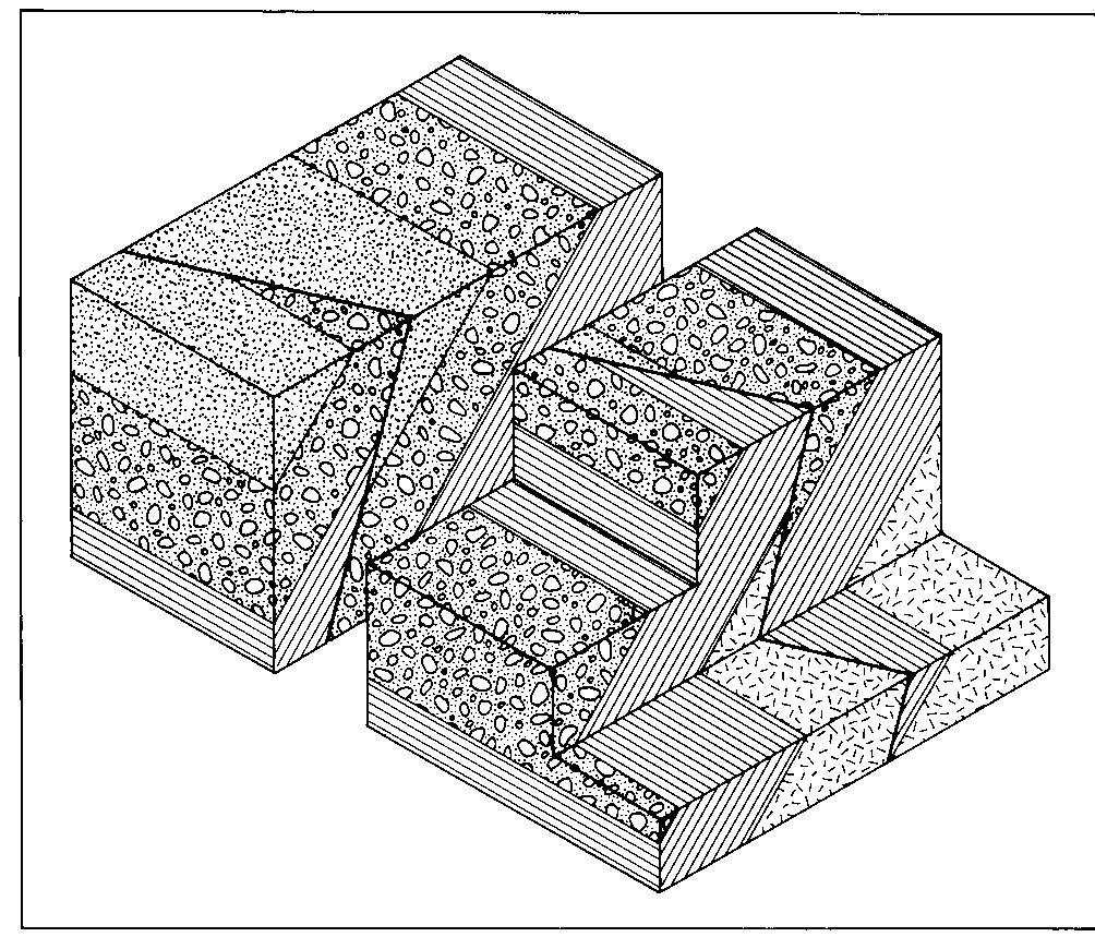 6 simple block diagram, split, with two halves separated,
