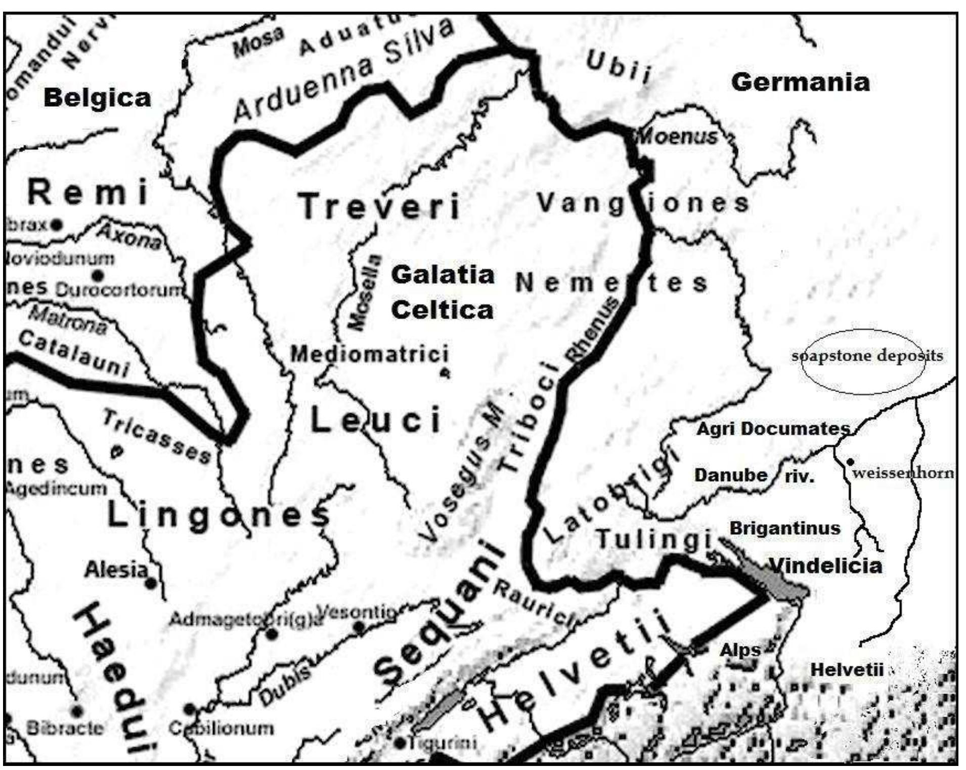 Roman map of the northern celts roman map of the