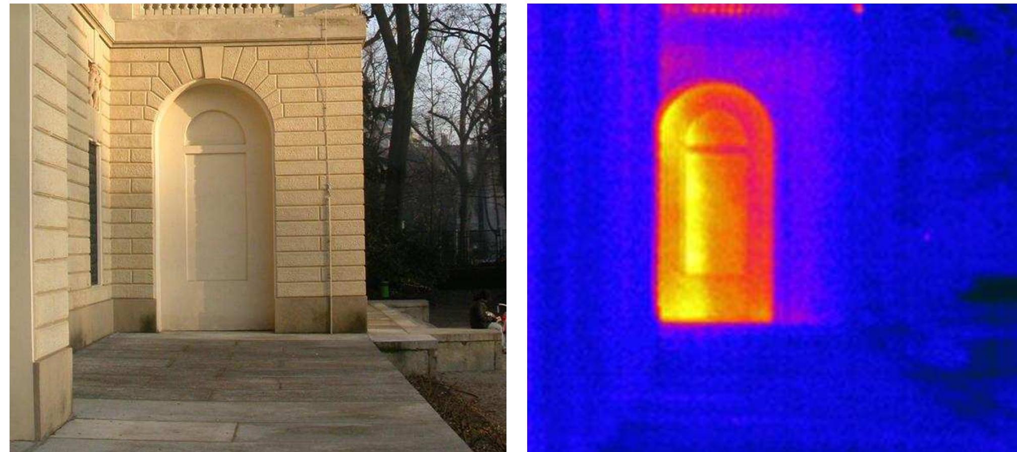 16 — heat dispersion from a duct cut into an external wall