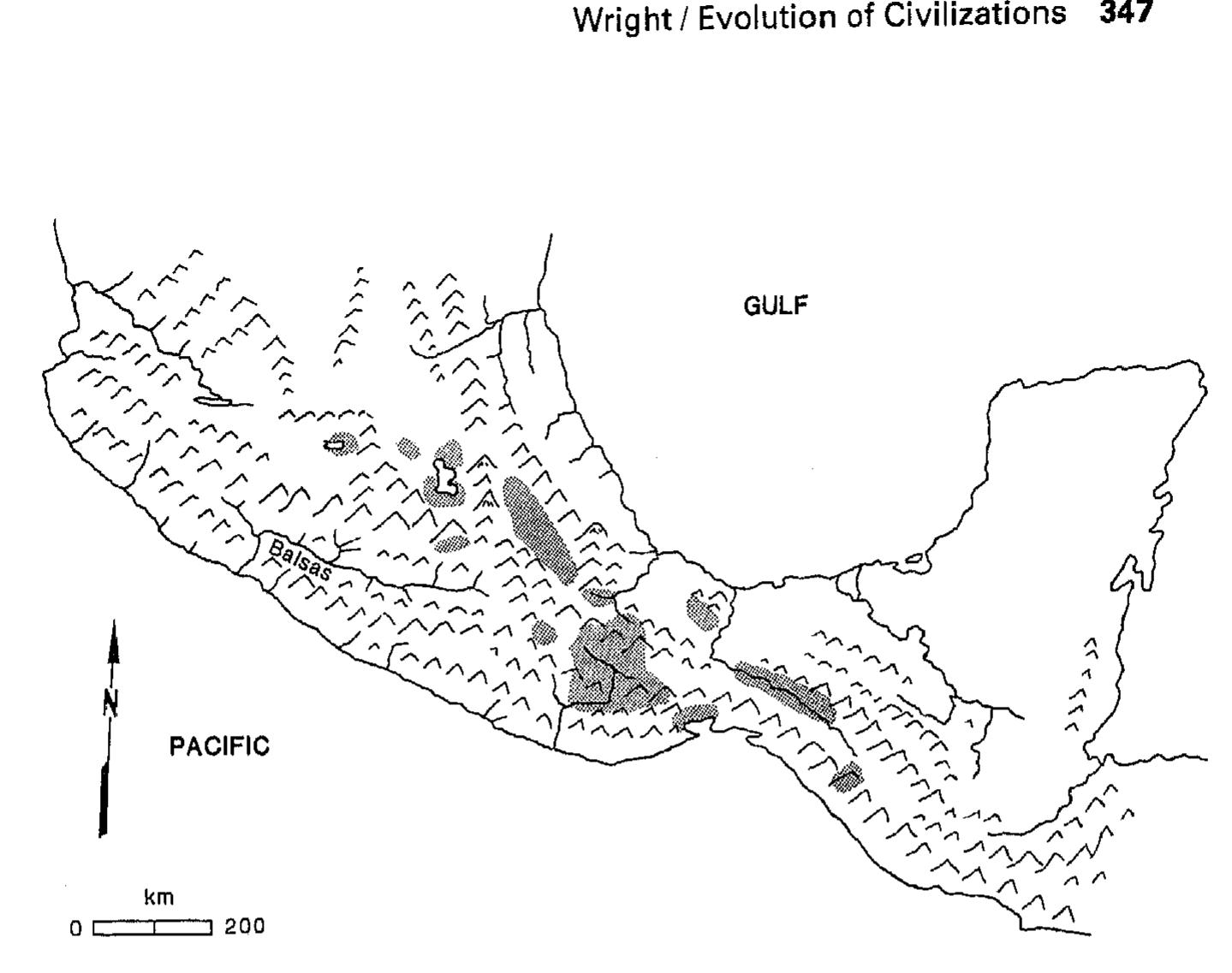 Known settled zones of the later rst millennium b.c. (the