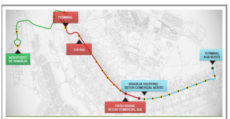 It is divided into three routes and 22,5 kilometres of