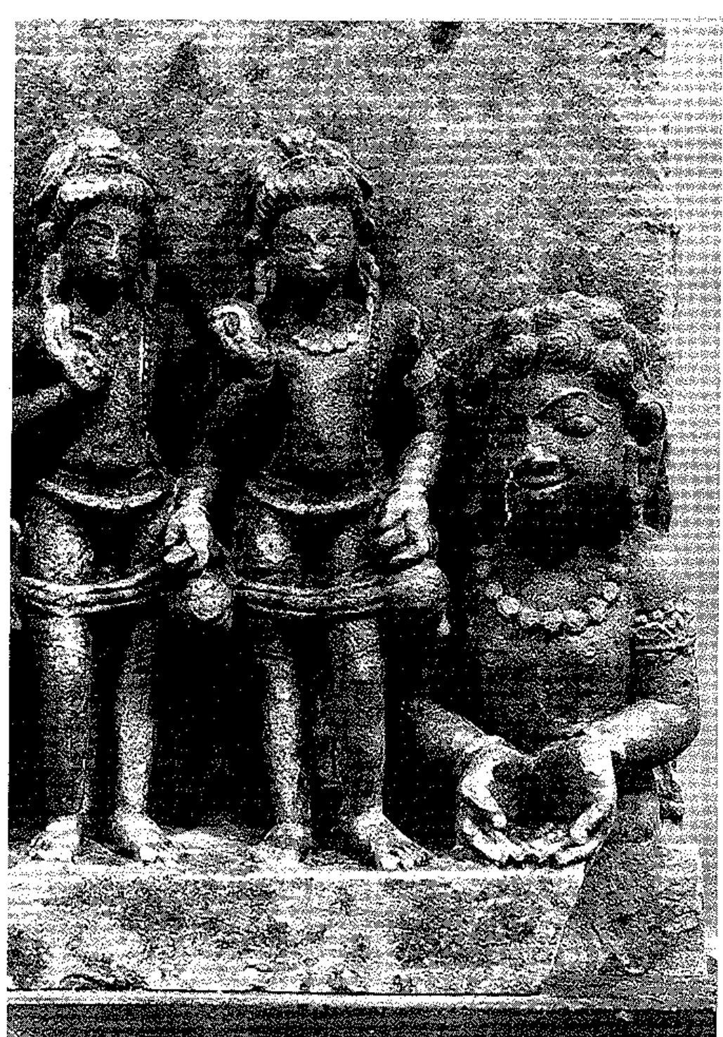 Detail of planetary deities on panel. uttar pradesh, ca. a.