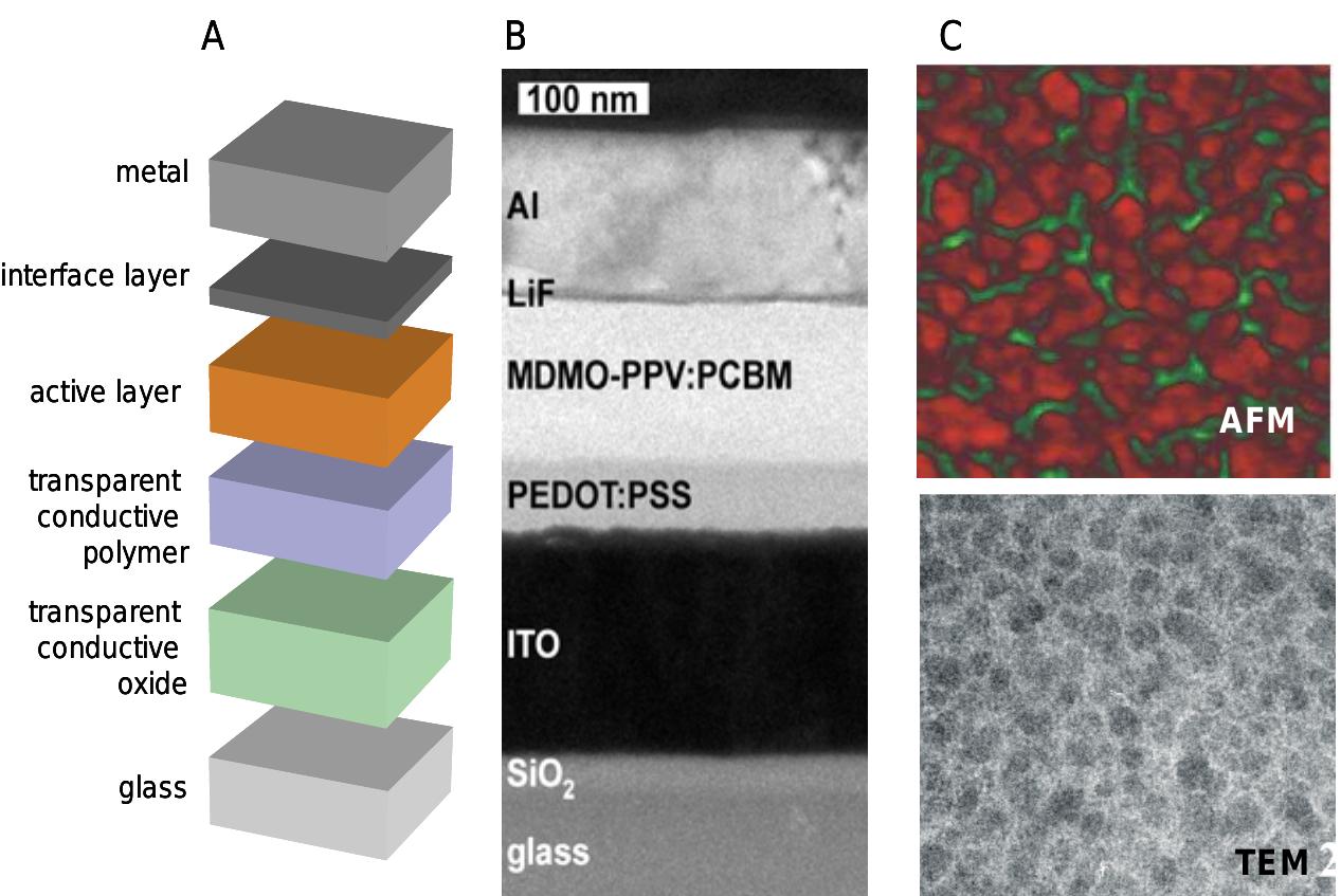 (a) schematic layout of the device architecture of a