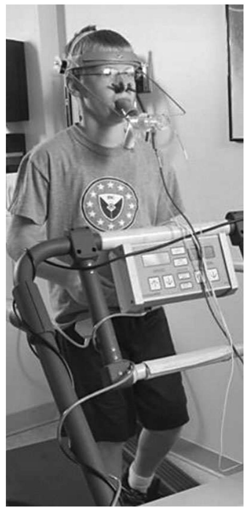 -8. exercise test with cardiopulmonary monitoring.