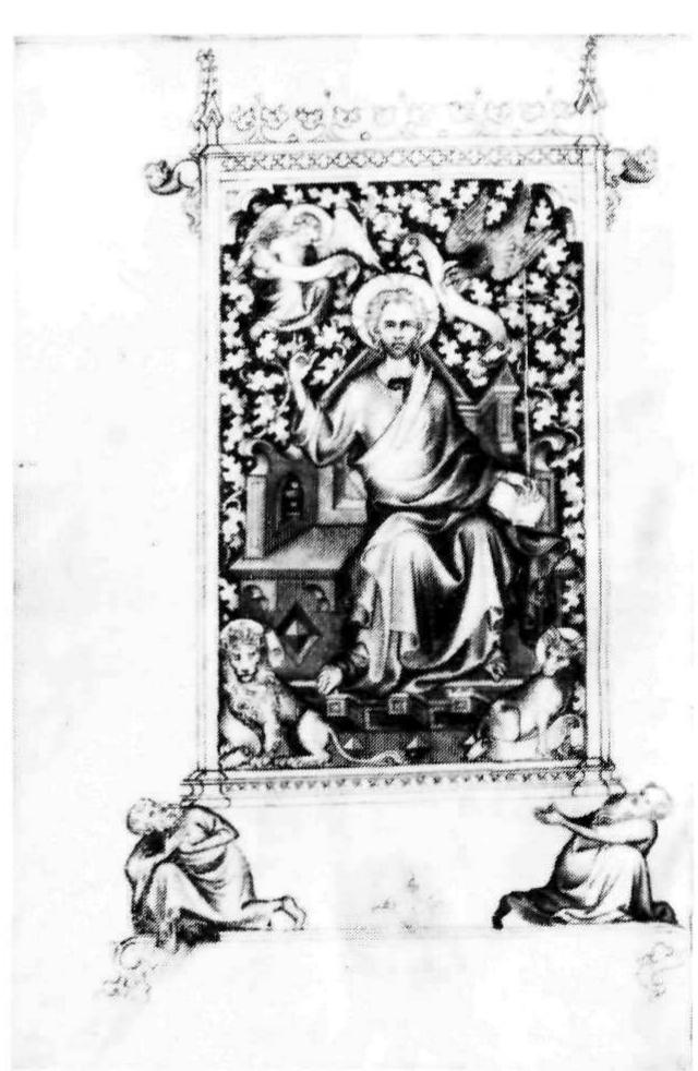 8 jean pucelle, the annunciation. hours of jeanne d’ evreux.